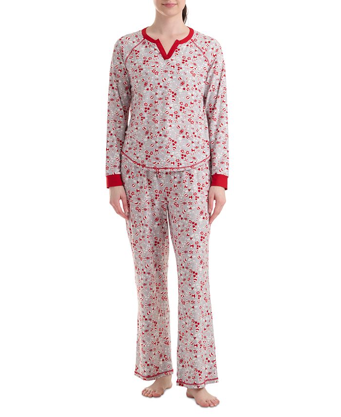 Splendid Women's 2-Pc. Printed Drawstring Pajamas Set - Macy's