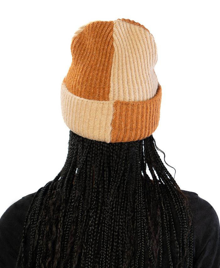 Marcus Adler Color Block Cuff Beanie - Macy's