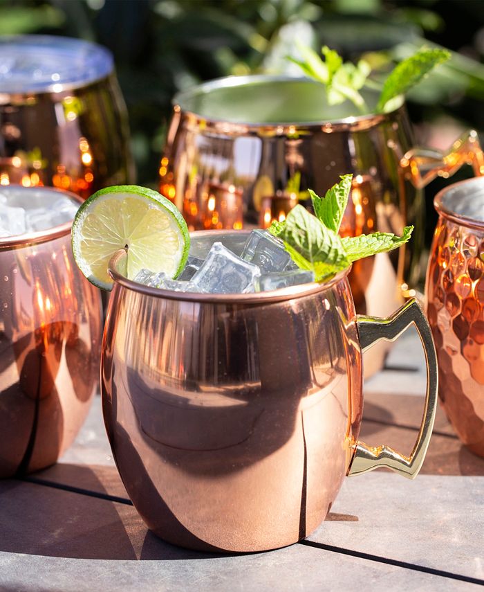 Cambridge Smooth Copper Moscow Mule Mugs, Set of 4 - Macy's