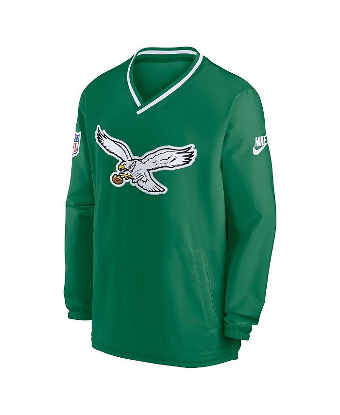 Nike Men's Green Philadelphia Eagles Sideline Alternate V-Neck Pullover ...