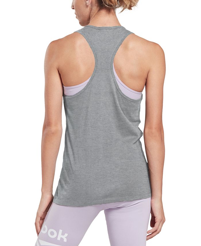 Reebok Women's Vector Graphic Logo Racerback Tank Top - Macy's