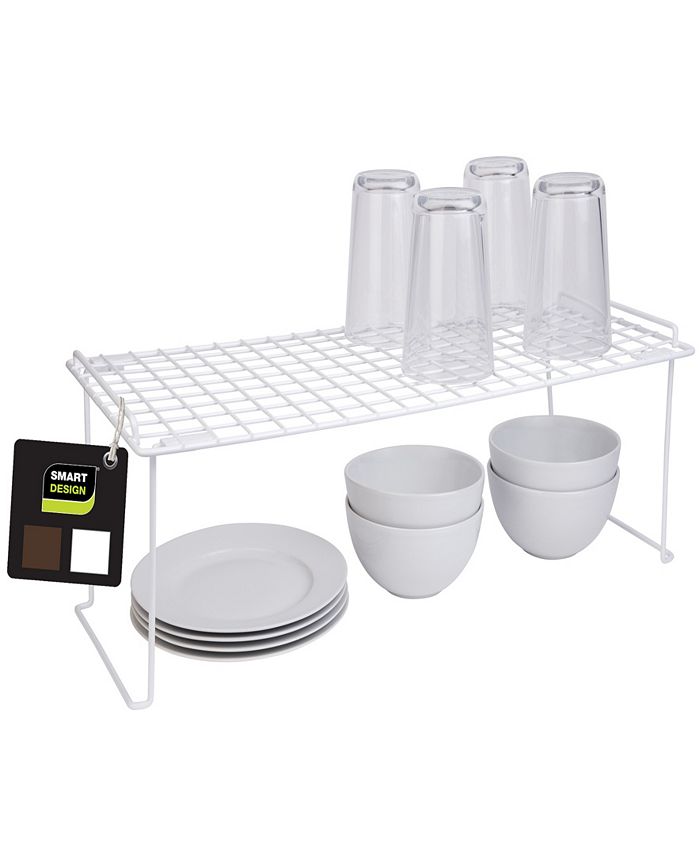 Smart Design Extra Large Stacking Cabinet Shelf Rack, 22" x 10" - Macy's