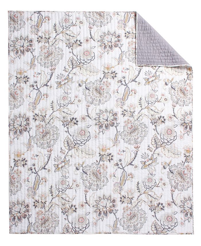 Levtex Ophelia Reversible Quilted Throw, 50" x 60" - Macy's