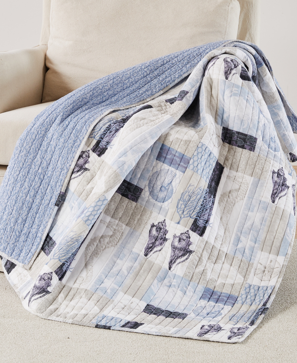 Click here for Levtex Cerralvo Reversible Quilted Throw  50 x 60... prices