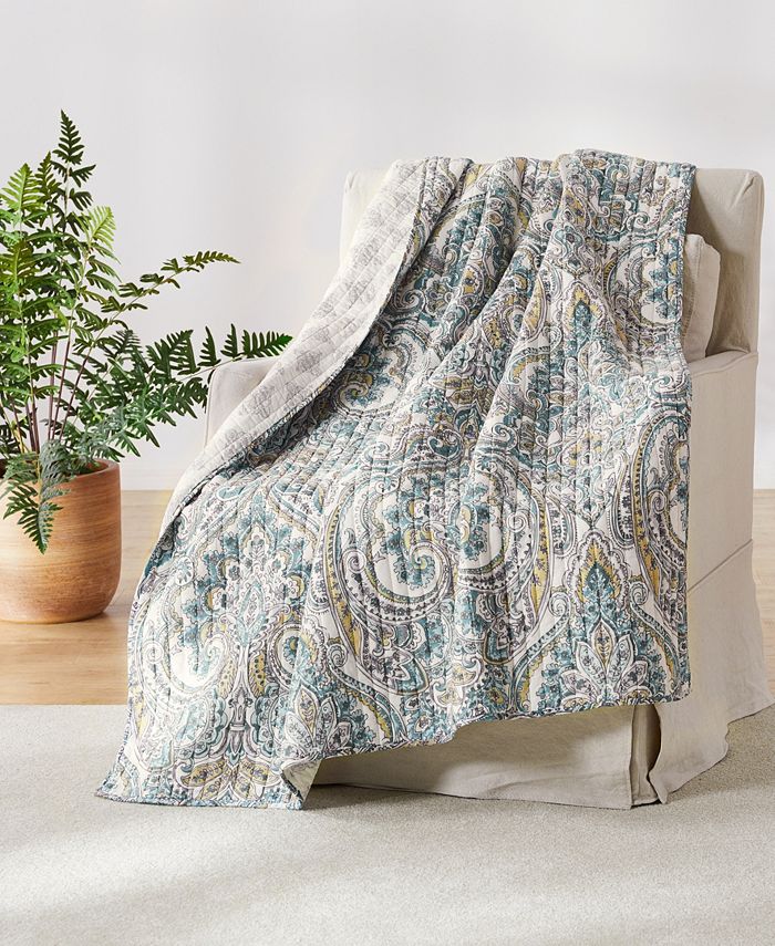 Levtex Rome Reversible Quilted Throw, 50" x 60" - Macy's