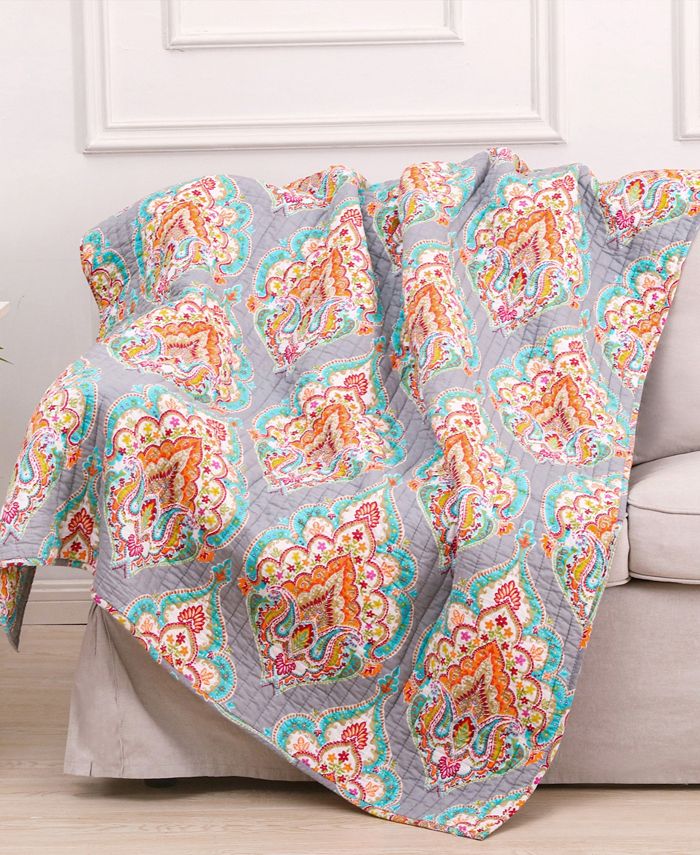 Levtex Marielle Reversible Quilted Throw, 50" x 60" - Macy's