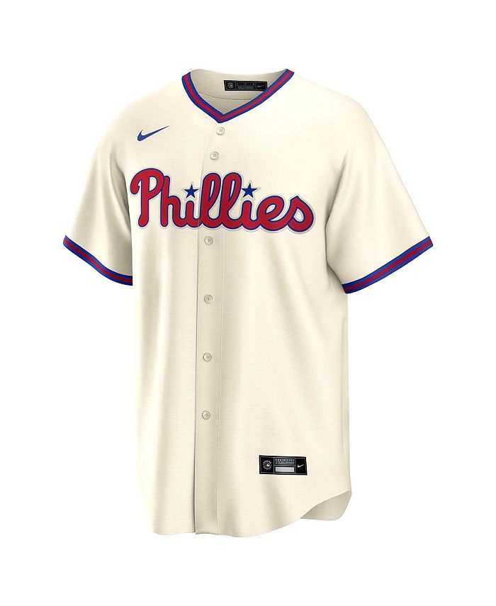 Nike Philadelphia Phillies Alternate Replica Team Jersey - Cream - Macy's
