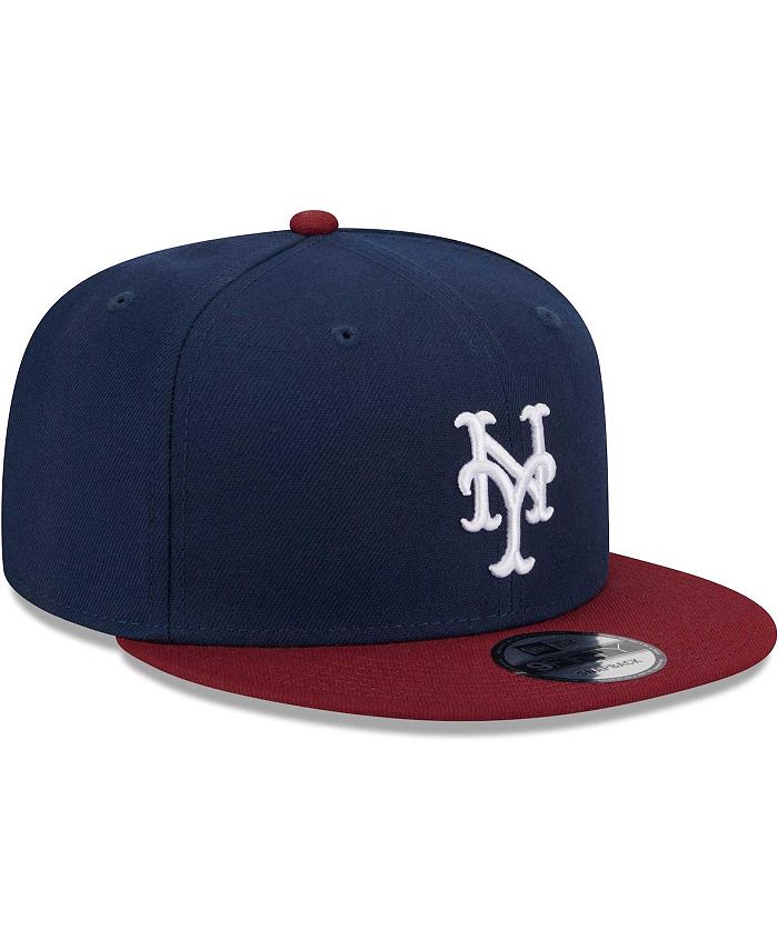 New Era Men's Navy New York Mets Two-Tone Color Pack 9FIFTY Snapback ...