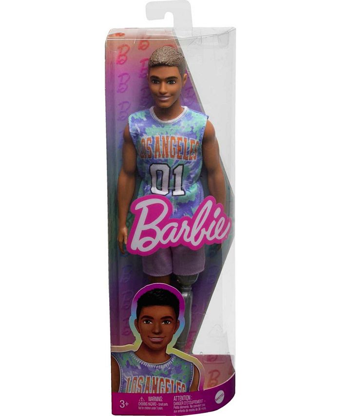 Barbie Ken Fashionistas Doll 212 With Jersey and Prosthetic Leg - Macy's