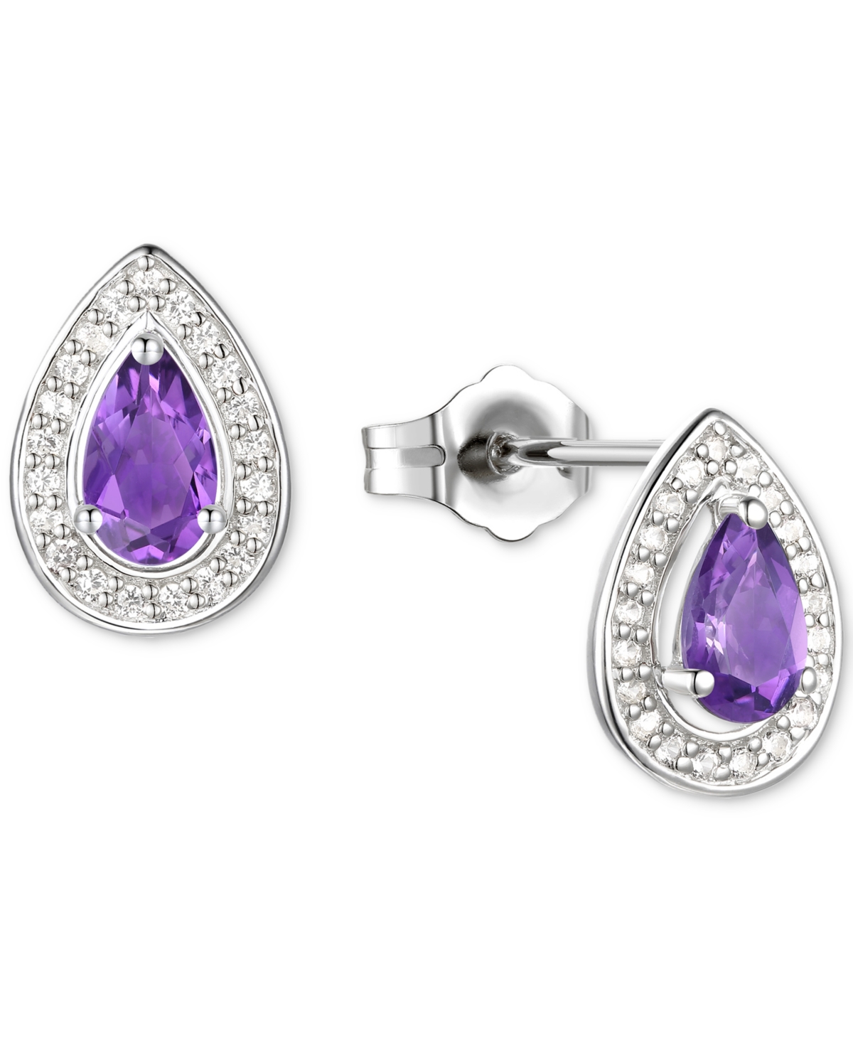 Click here for Amethyst (5/8 ct. t.w.) & Lab-Grown White Sapphire... prices