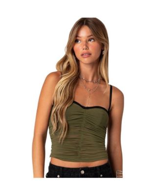Moira mesh bra top - Macy's