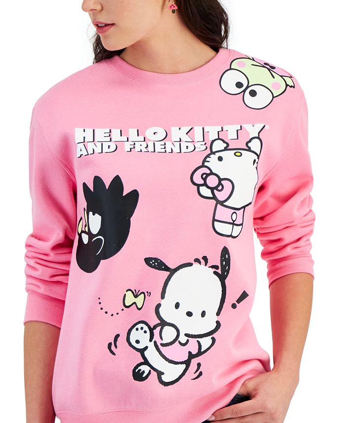 Love Tribe Juniors' Hello Kitty & Friends Graphic Print Sweatshirt - Macy's