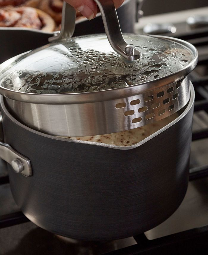 Calphalon Classic Oil Infused Ceramic 11-Piece Cookware Set - Macy's