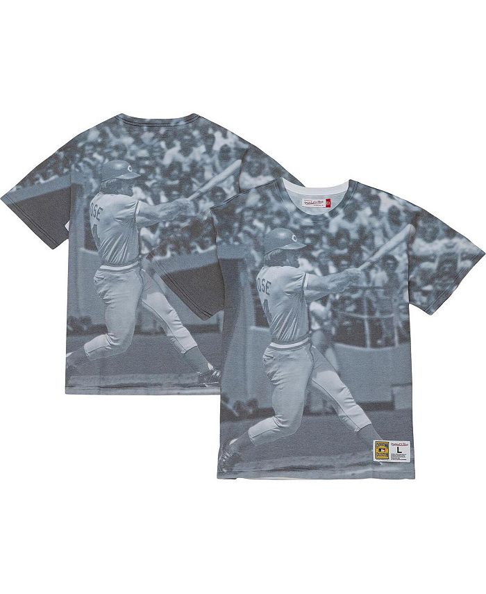 Mitchell & Ness Men's Pete Rose Cincinnati Reds Cooperstown Collection Highlight Sublimated ...