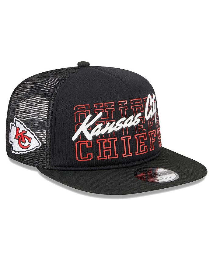 New Era Men's Black Kansas City Chiefs Instant Replay 9FIFTY Snapback ...