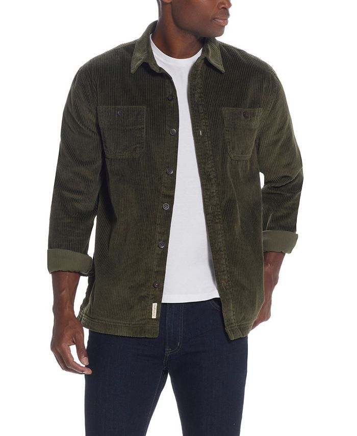 Weatherproof Vintage Men's Wide Wale Corduroy Unlined Shirt Jacket - Macy's