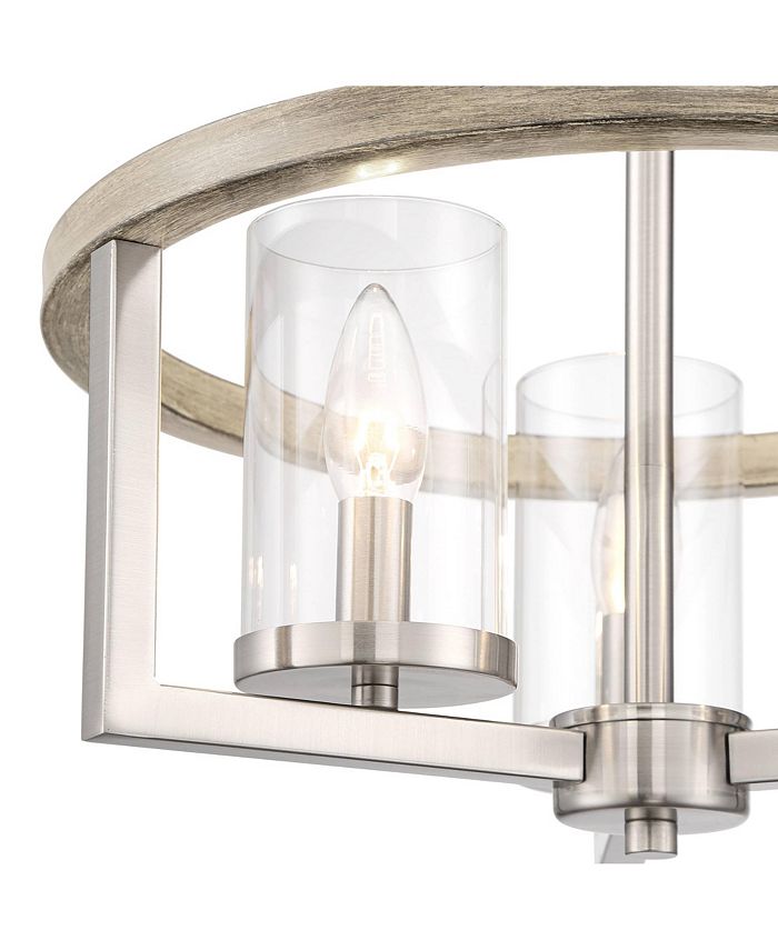 Possini Euro Design Senna Modern Industrial Ceiling Light Semi Flush ...