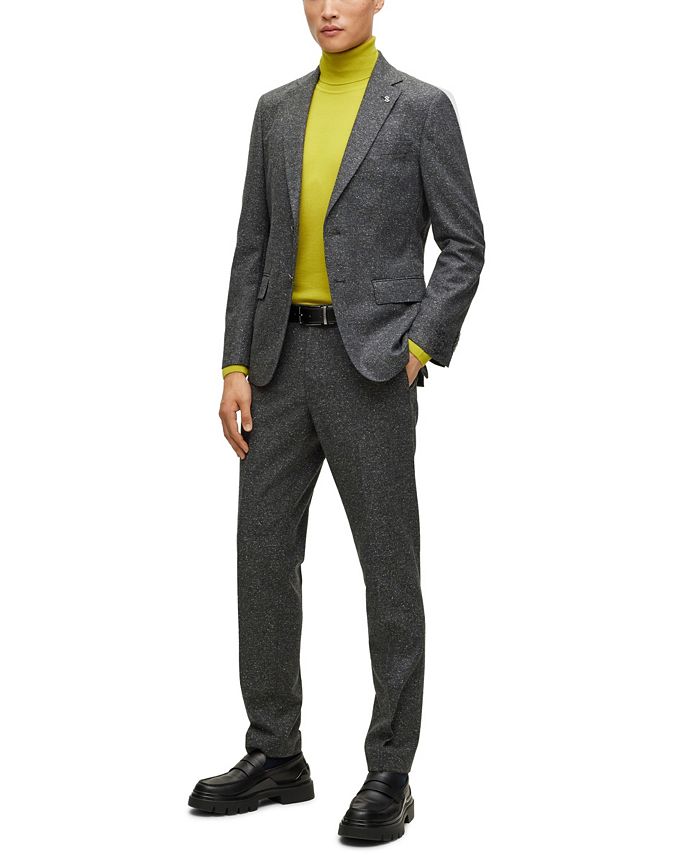 Hugo Boss Men's Micro-Pattern Slim-Fit Jacket - Macy's