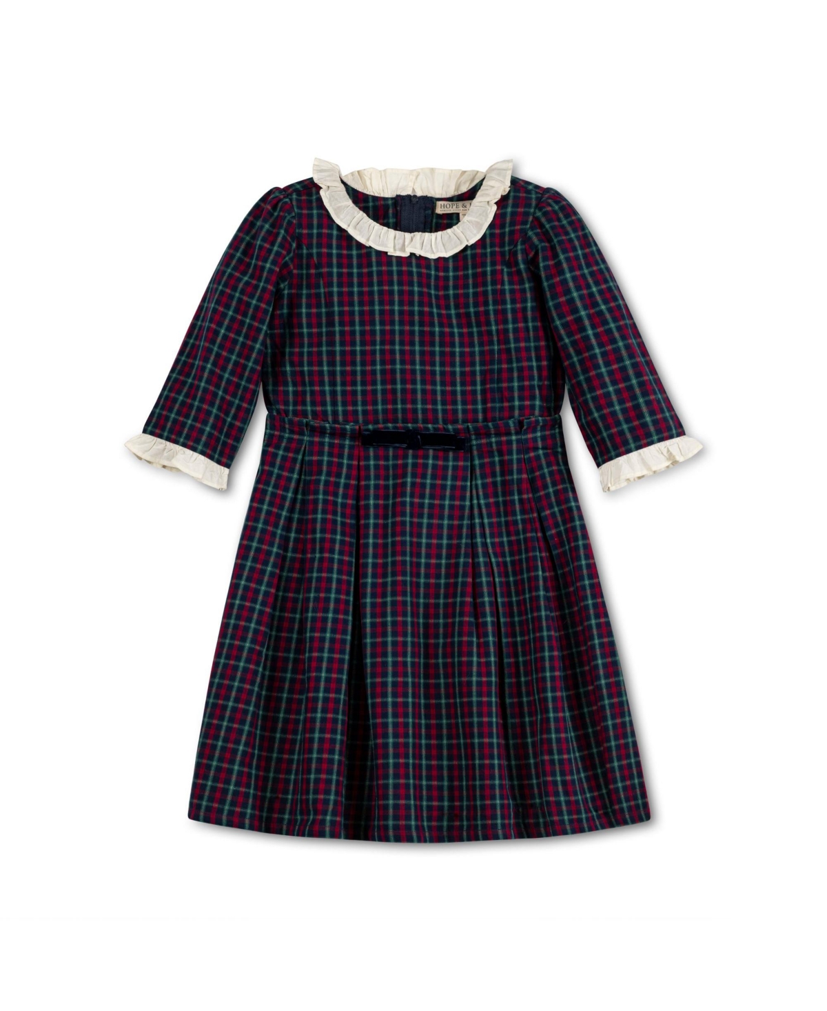 Click here for Hope & Henry Baby Girls 3/4 Sleeve Ruffle Trim Par... prices