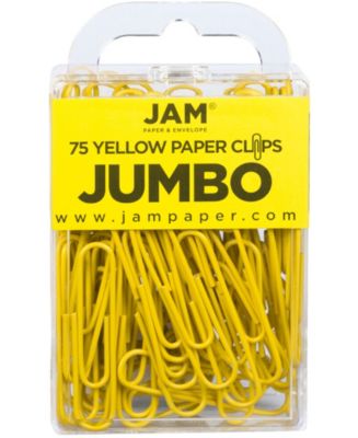 JAM Paper Colorful Jumbo Paper Clips - Large 2" - Paperclips - 75 Per ...