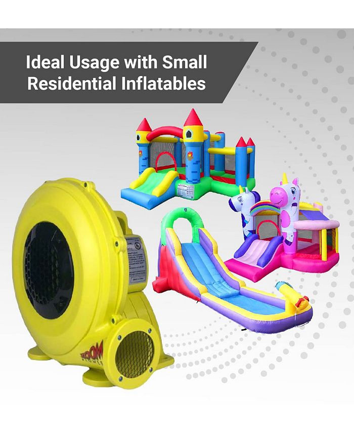 Zoom Blowers Portable Air Pump for Inflatables - 1/2 hp Energy ...