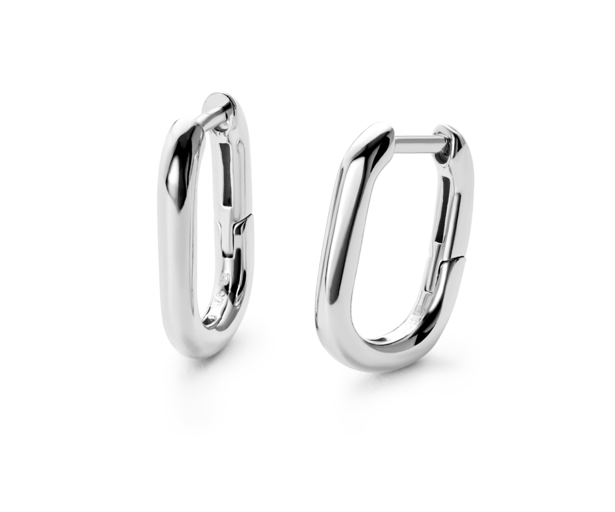 Click here for Ana Luisa - Gold Hoop Earrings - Rox Mini - Silver... prices