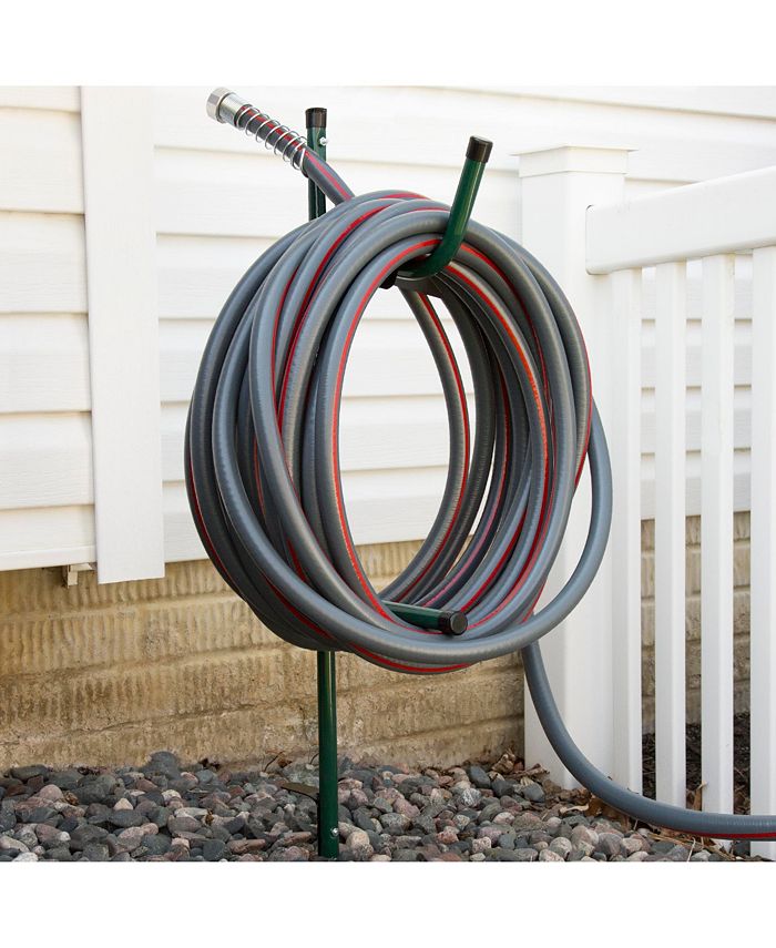 Stalwart Water Hose Holder Easy-to-Install Garden Hose Storage Metal ...