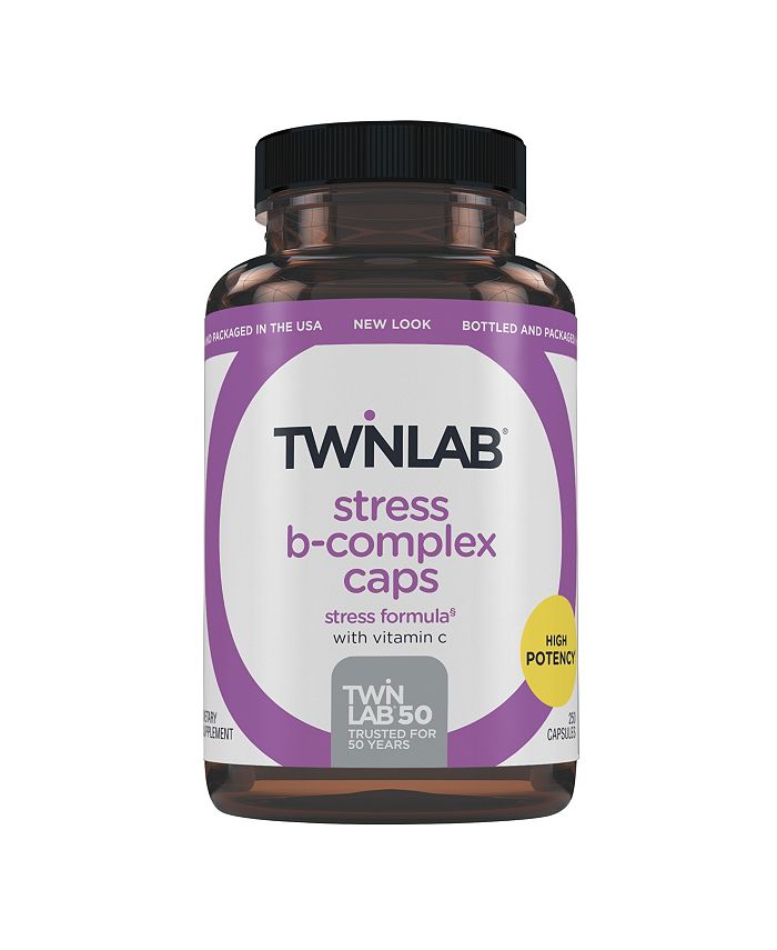 Twinlab Stress B-Complex Caps - Energy Support Supplement with Vitamin ...