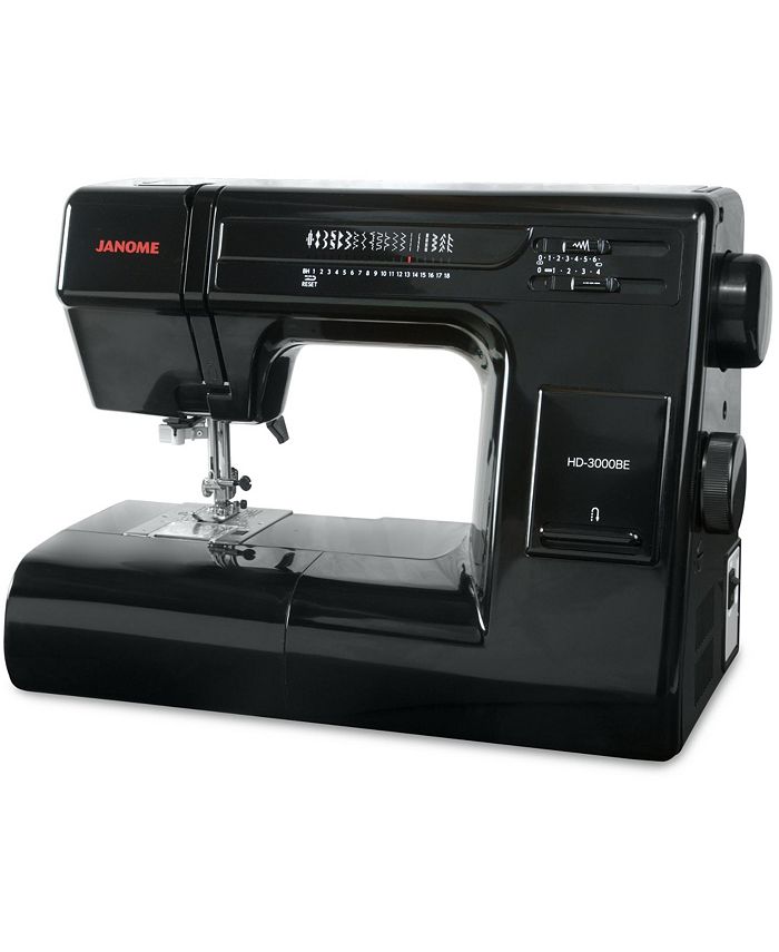 Janome HD3000BE Black Edition Heavy Duty Mechanical Sewing and Quilting ...