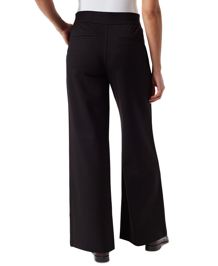 Gloria Vanderbilt Women's Ponte High-Rise Wide-Leg Pants - Macy's