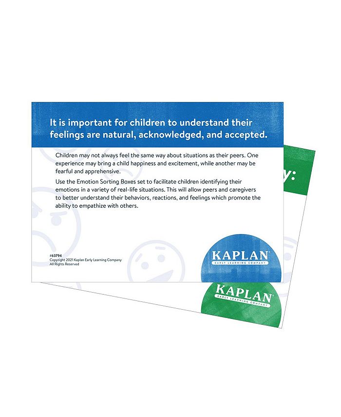 Kaplan Early Learning Emotion Sorting Boxes - Macy's