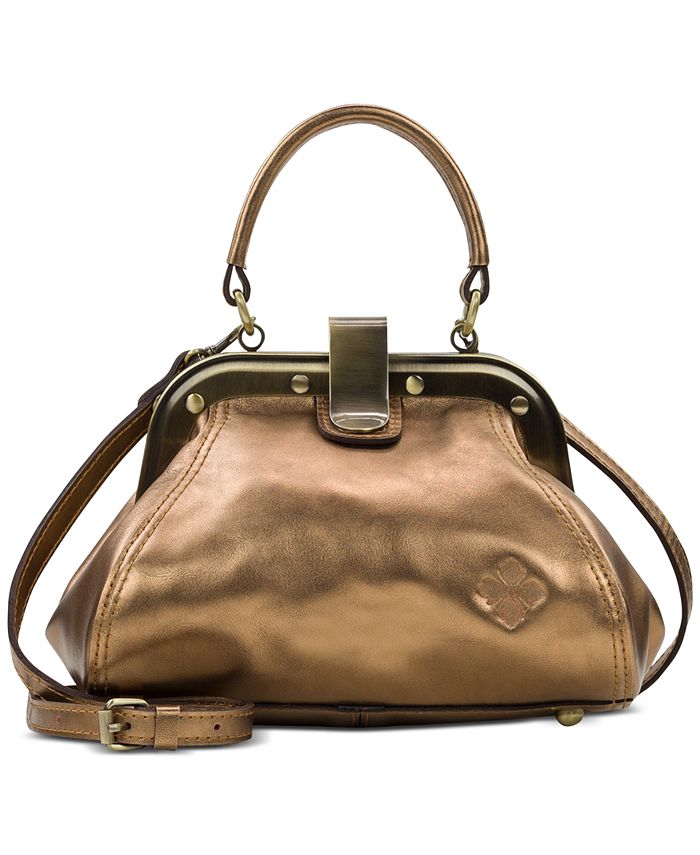 Patricia Nash Conselice Small Leather Frame Satchel - Macy's