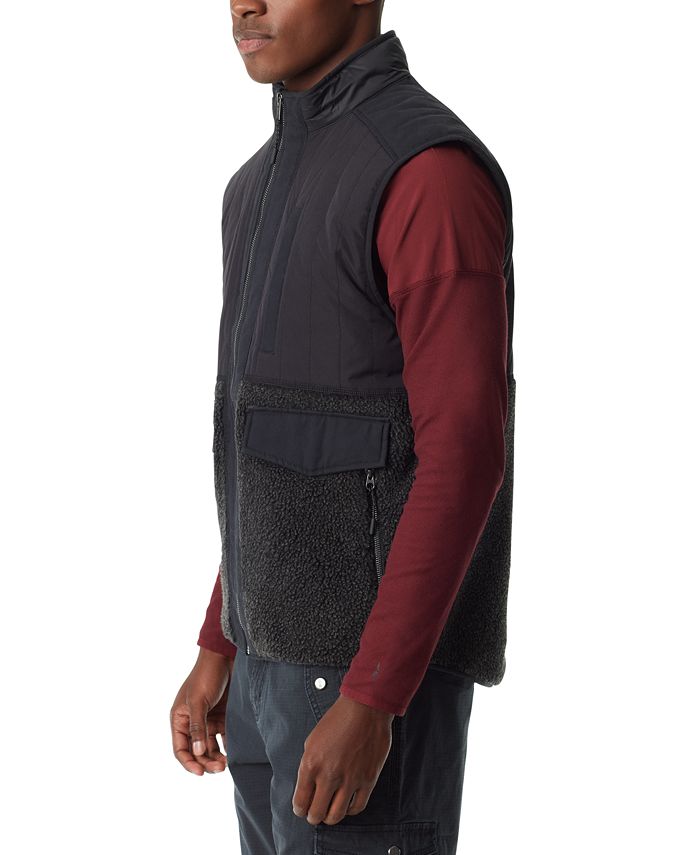 BASS OUTDOOR Men's Mixed Media Vest - Macy's