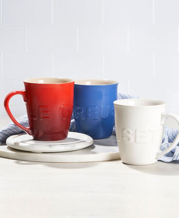 Le Creuset Stoneware 20oz Extra-Large Logo Coffee Mug - Macy's