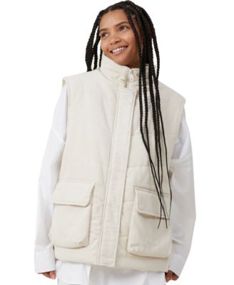 COTTON ON Women's Cord Vest Top - Macy's
