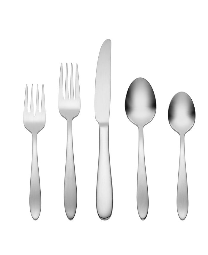 Oneida Mooncrest Satin 20 Piece Everyday Flatware Set - Macy's
