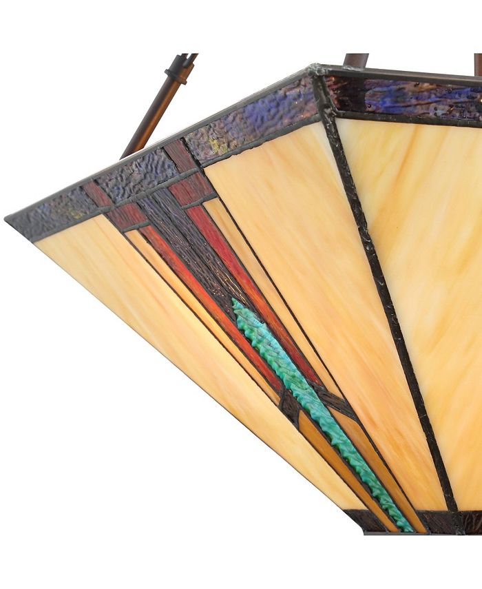 Robert Louis Tiffany Ranier Bronze Pendant Chandelier Lighting 16" Wide ...