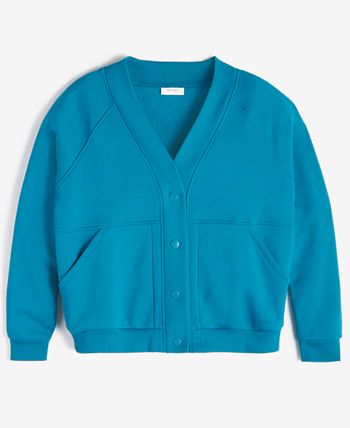 On 34th Women's Fleece Snap-Front Cardigan, Created for Macy's - Macy's