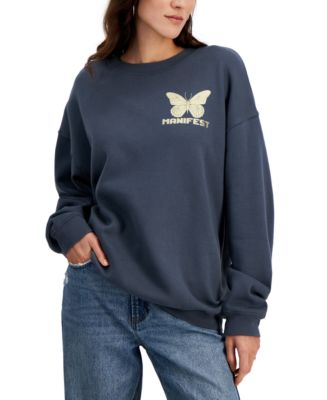 Grayson Threads, The Label Juniors' Foiled Butterfly Manifest Graphic ...