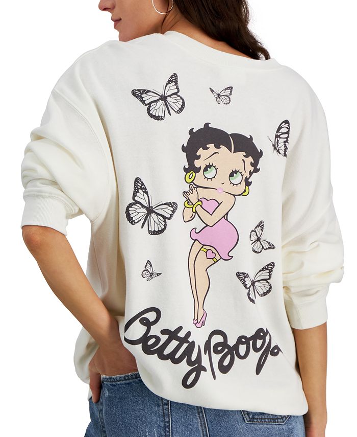 Grayson Threads, The Label Juniors' Betty Boop Graphic Sweatshirt - Macy's
