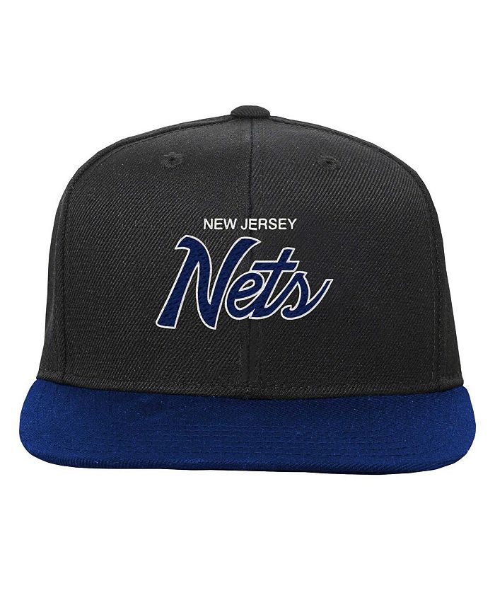 Mitchell & Ness Big Boys and Girls Black New Jersey Nets Team Script ...