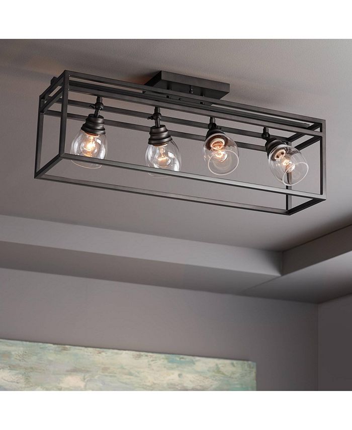 Pro Track Brennan 4-Head LED Ceiling Track Light Fixture Kit Spot-Light ...