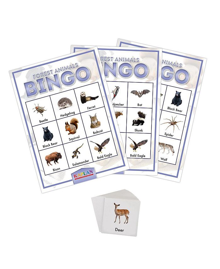 Kaplan Early Learning Forest Animals Bingo Learning Game - Macy's