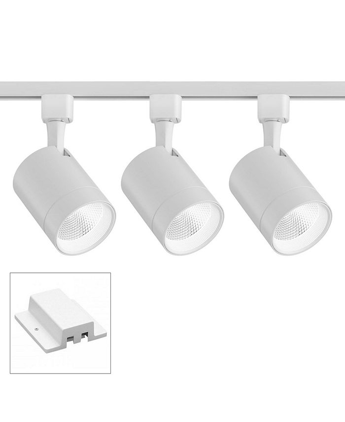 Pro Track 3-Head 15W LED Ceiling Track Light Fixture Kit Floating ...