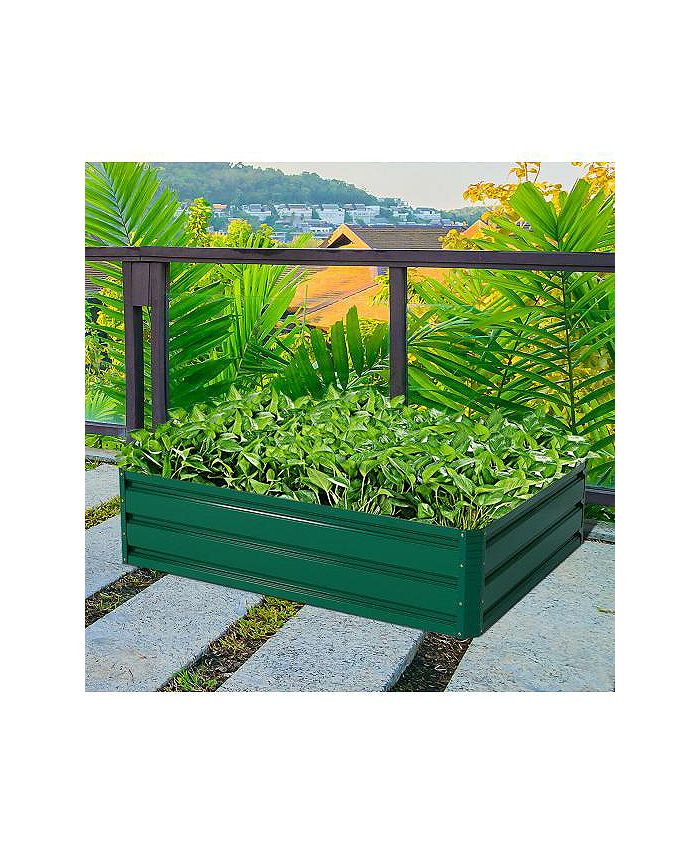 Slickblue Patio Raised Garden Bed for Vegetable Flower Planting - Macy's