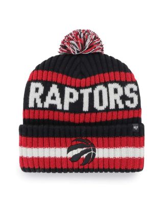 '47 Brand Men's Black Toronto Raptors Bering Cuffed Knit Hat with Pom ...
