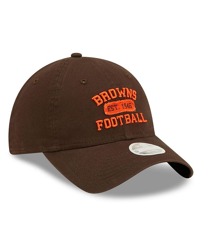 New Era Women's Brown Cleveland Browns Formed 9TWENTY Adjustable Hat ...
