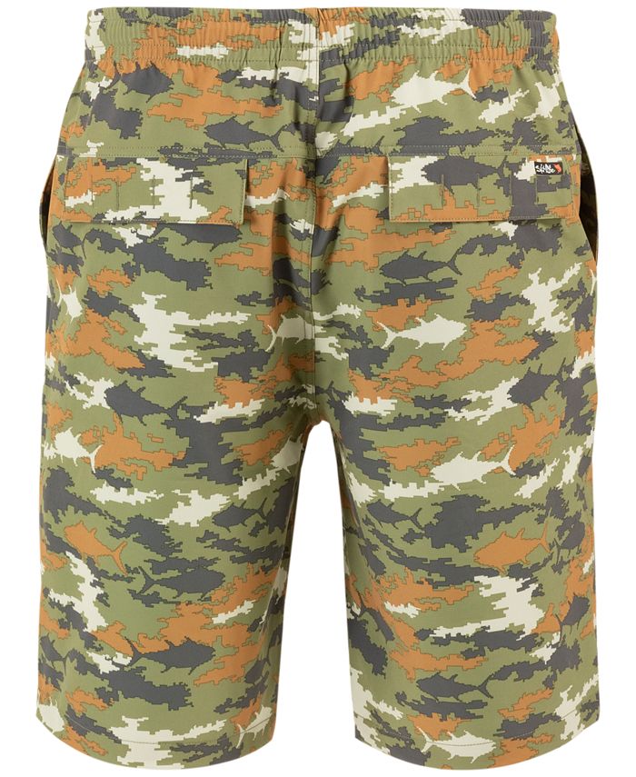 Salt Life Men's Aquatic Journey SLX-QD 4-Way Vapor Stretch Fish Camo ...