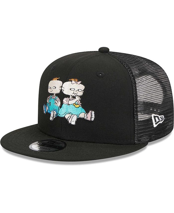 New Era Men's and Women's Black Rugrats Phil & Lil Trucker 9FIFTY ...