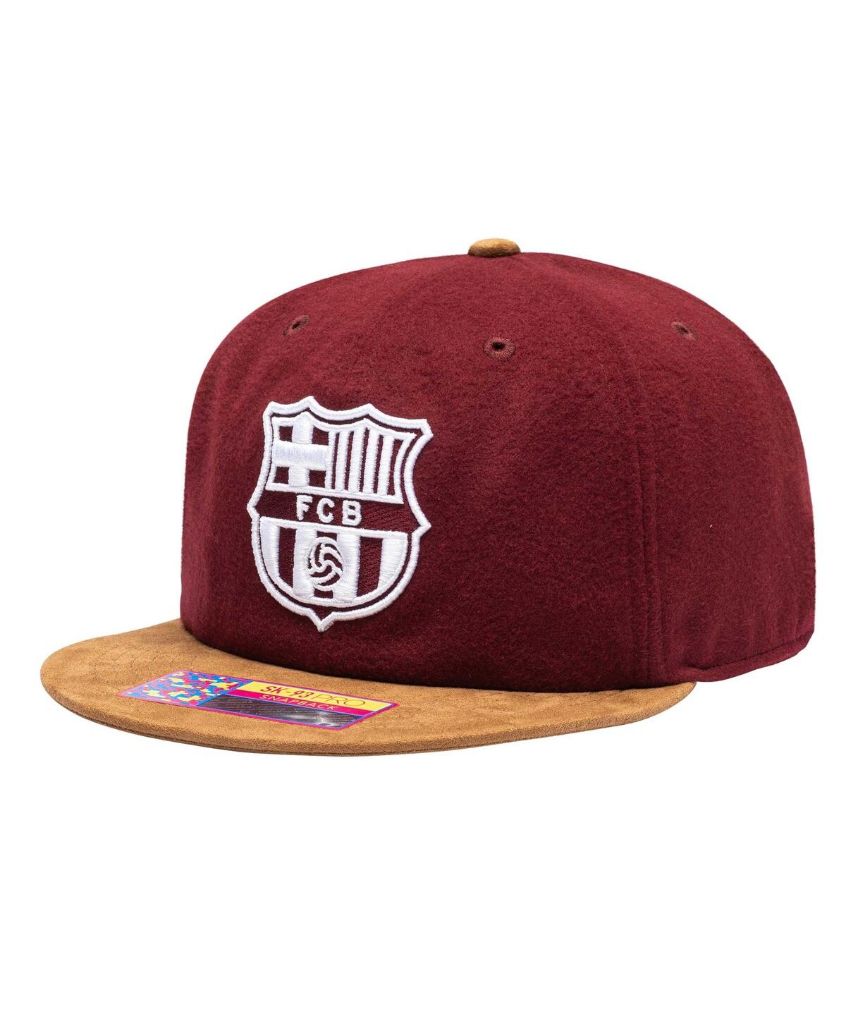 Click here for Mens Burgundy Barcelona Lafayette Snapback Hat - B... prices